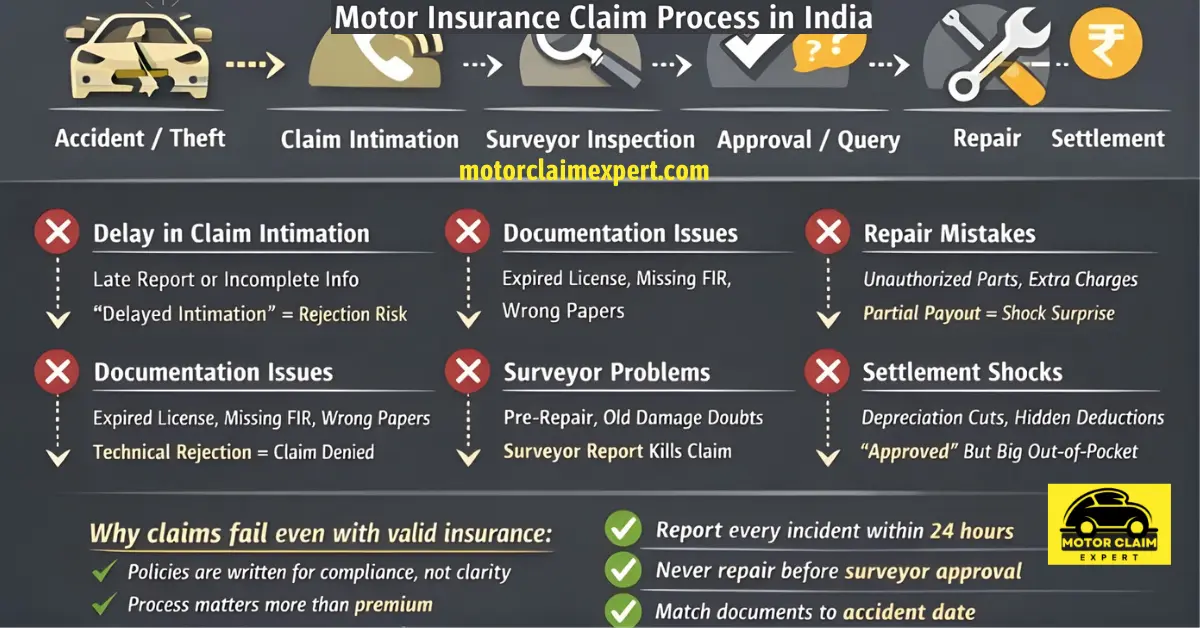 Motor Insurance Claim Process in India (Car & Bike): Step-by-Step Guide ...